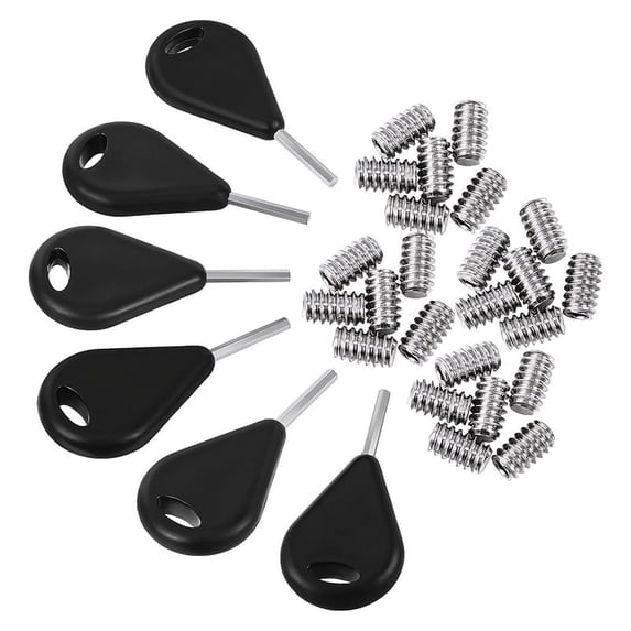 6 Pcs Surf Fin Key Surfing Surf Fin Key with 24 Pcs Fin Screws ...