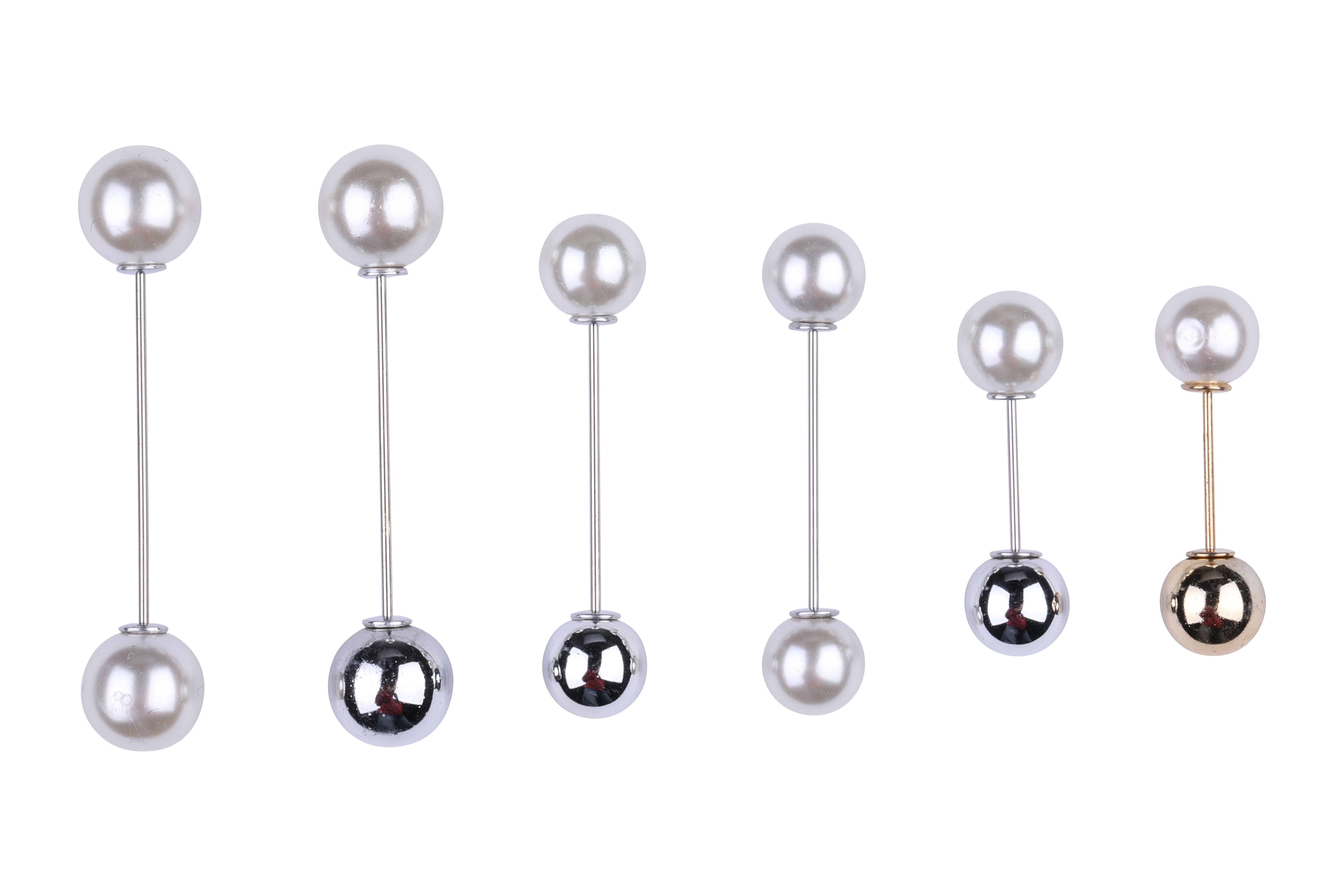6 Pcs Sweater Shawl Clip with Faux Pearl Brooches Safety Pins for ...