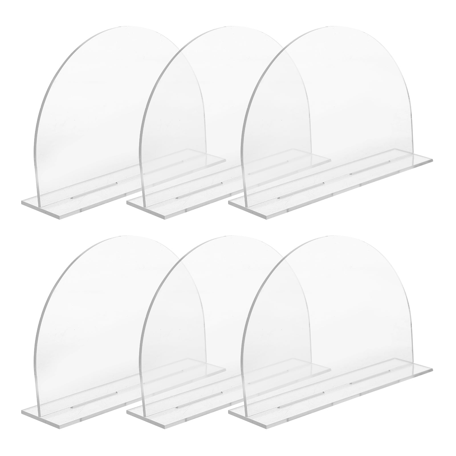 6 Pcs Table Number Stand Acrylic Place Sign Arch for Wedding Signs ...
