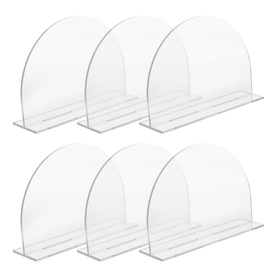 6 Pcs Table Number Stand Acrylic Place Sign Arch for Wedding Signs ...