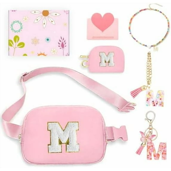 6 Pcs Teen Girl Gifts Trendy Stuff, Monogrammed Fanny Pack for Girl ...