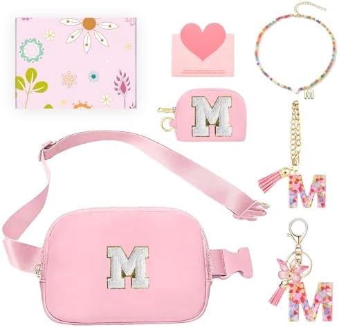 6 Pcs Teen Girl Gifts Trendy Stuff, Monogrammed Fanny Pack for Girl ...