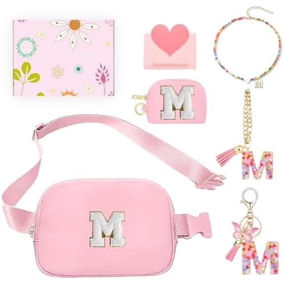 6 Pcs Teen Girl Gifts Trendy Stuff, Monogrammed Fanny Pack for Girl ...