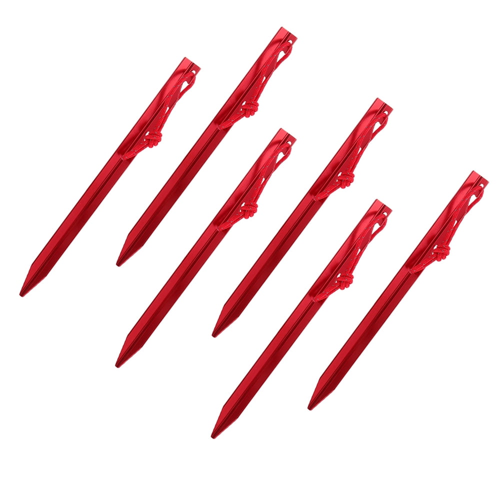 6 Pcs Tent Stakes Tarp Pegs Nails Outdoor Anchors - Walmart.com