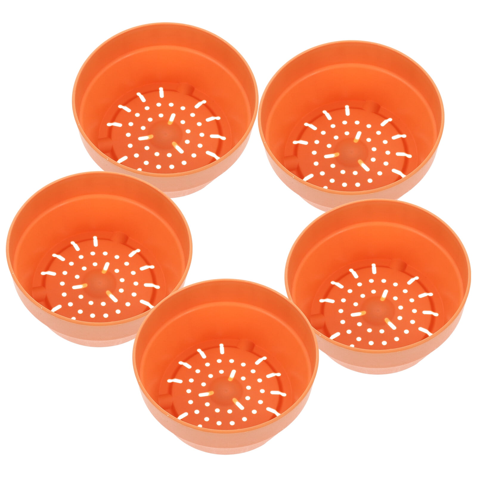 6 Pcs Terracotta Bonsai Pots Shallow Plastic Planters Outdoor Flower ...