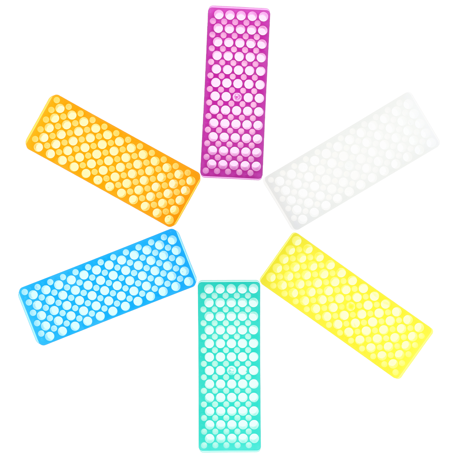 6 Pcs Test Tube Rack Glass Tubes Rack Test Tube Storage Organizer ...