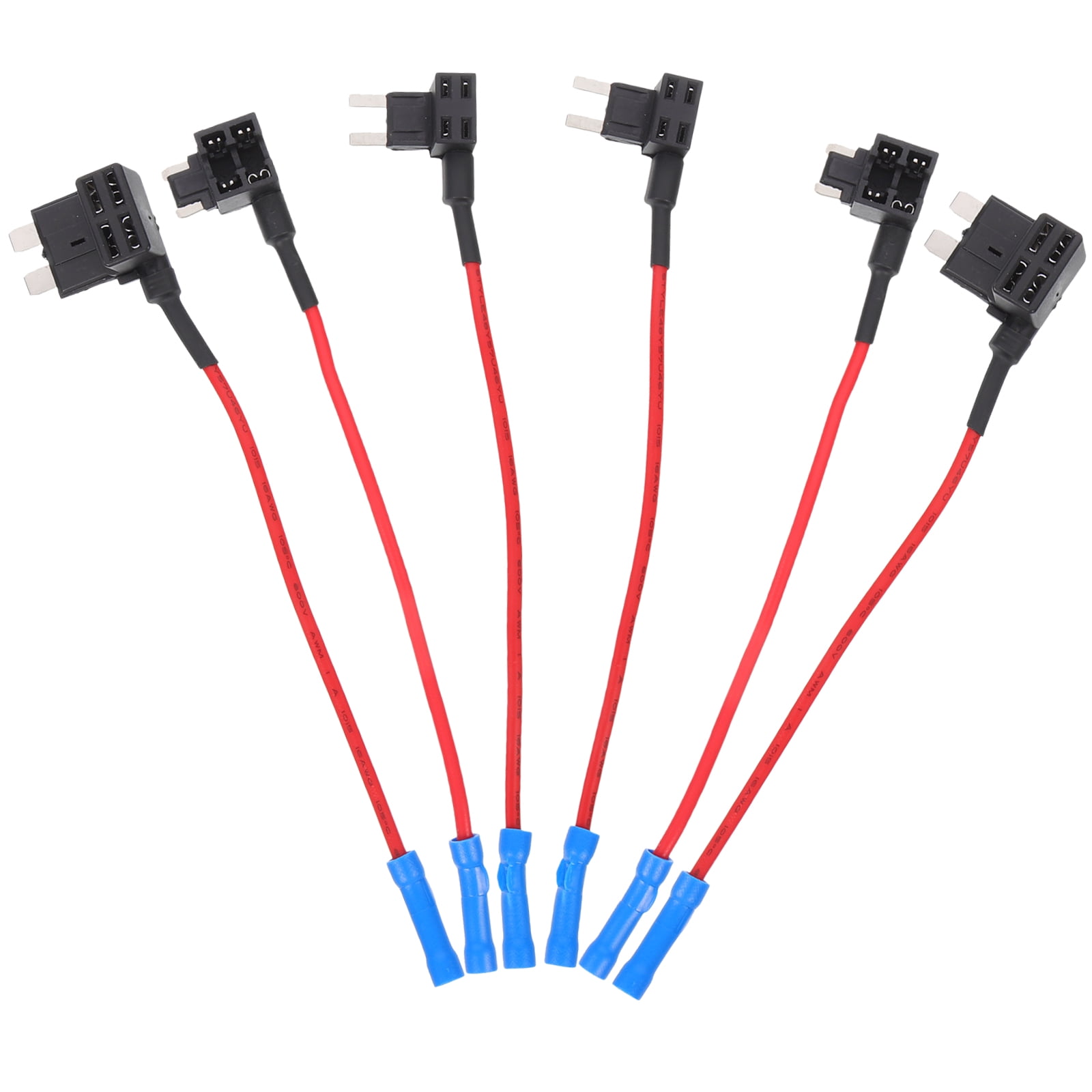 6 Pcs The Kit Dash Cam Cable in Line Fuse Holders Protection Device ...