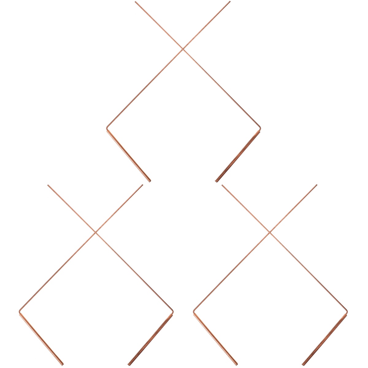 6 Pcs The Tools Whirlygigs Water Dowsing Rods Copper Dowsing Rods ...