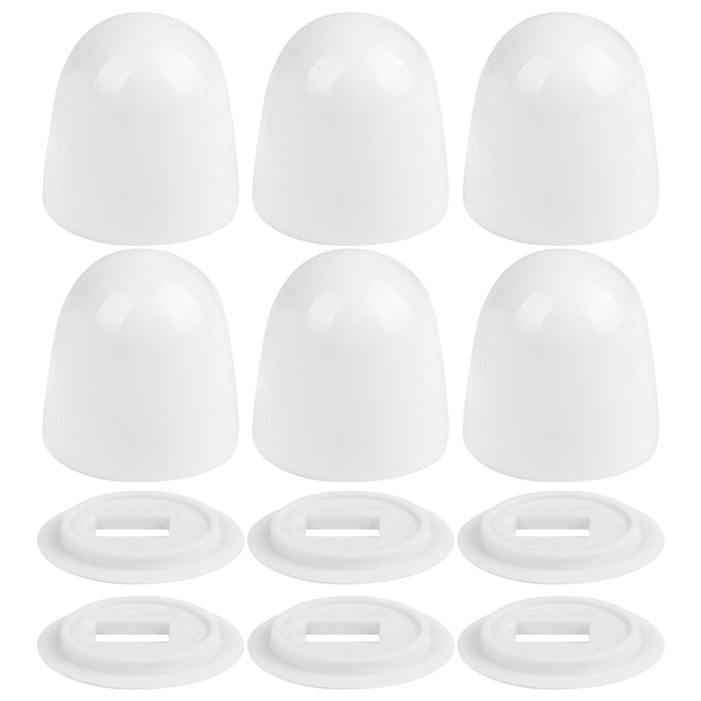 6 Pcs Toilet Accessories Tall Toilet Bolt Caps Bolt Cover Toilet Bolt ...