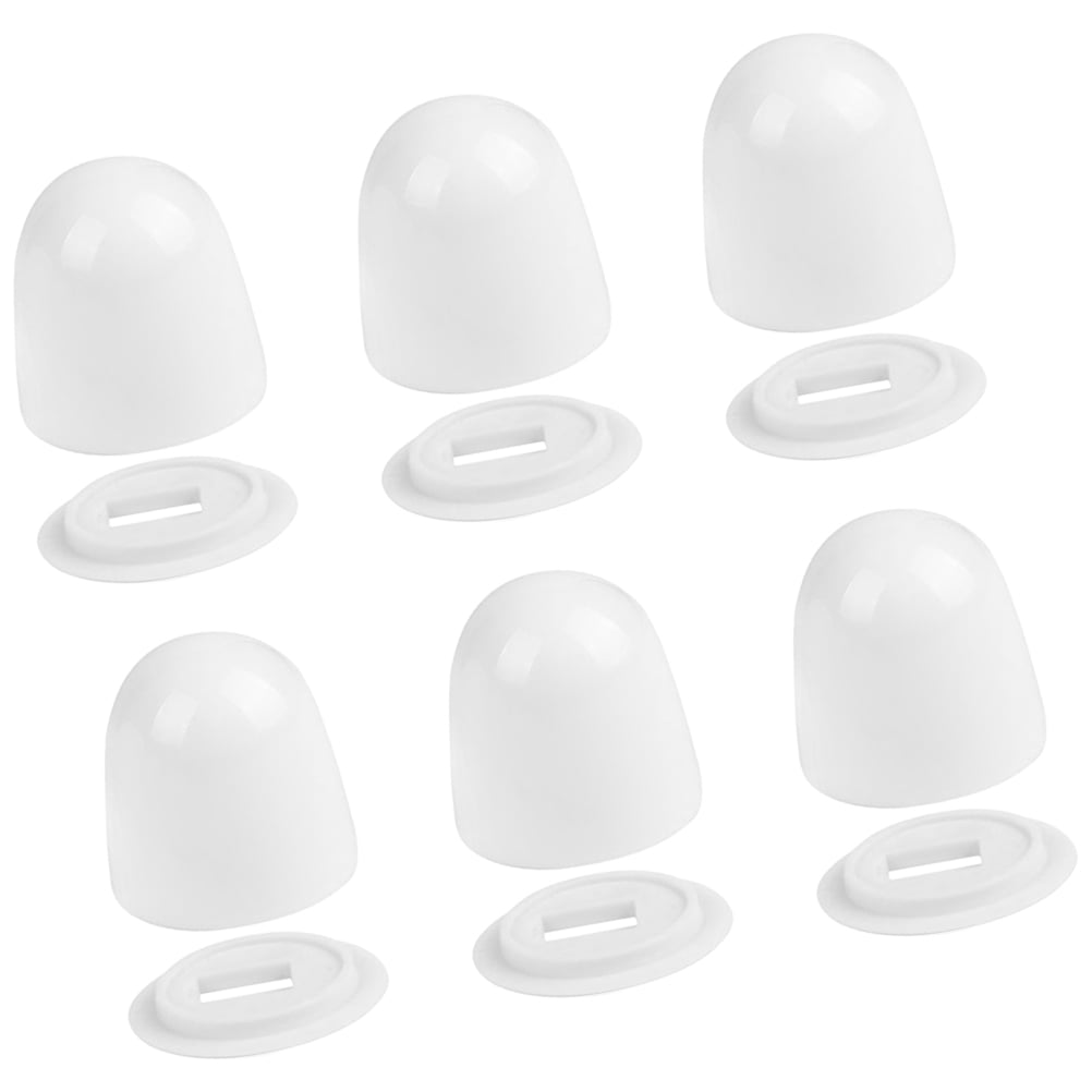 6 Pcs Toilet Accessories Toilet Screw Cover Caps Toilet Bowl Caps Tall ...