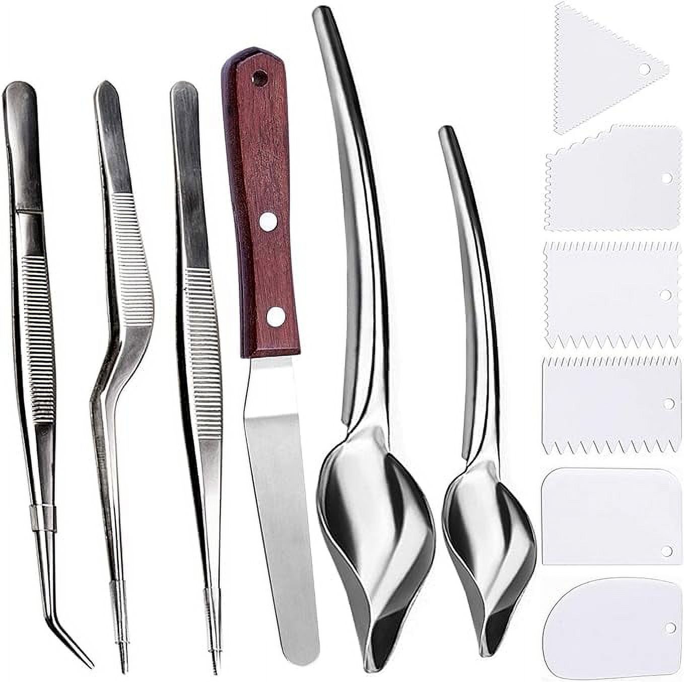6 Pcs Tools Culinary Set Stainless Steel Cooking Tweezers Precision ...