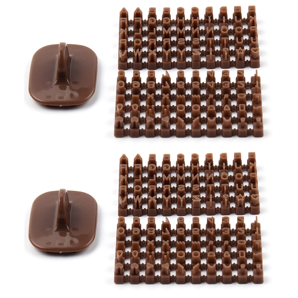 6 Pcs Tools Polymer Clay Letter Mold DIY Alphabet Stamps for Crafts ...