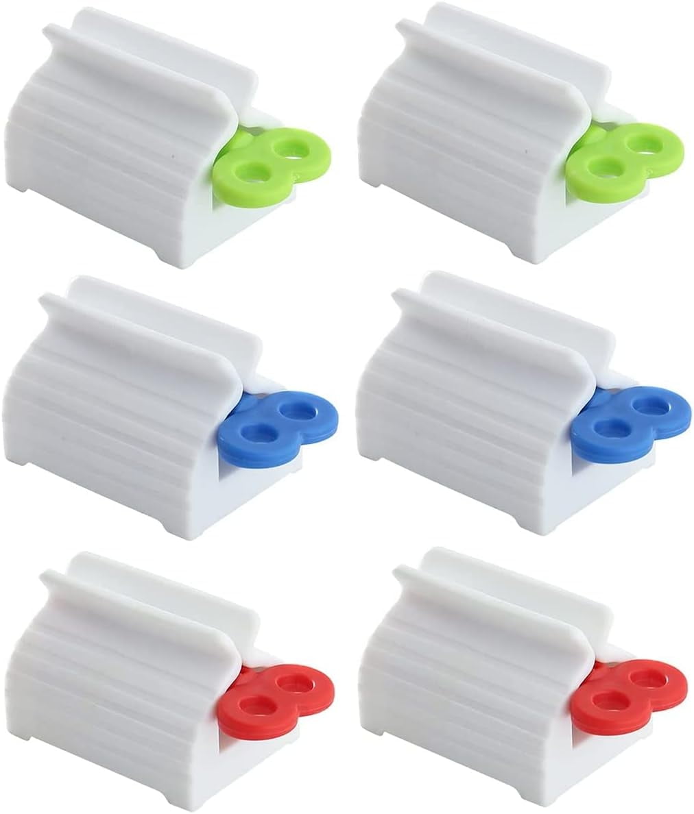 6 Pcs Toothpaste Squeezer, Rolling Tube Toothpaste Squeezer, Plastic ...