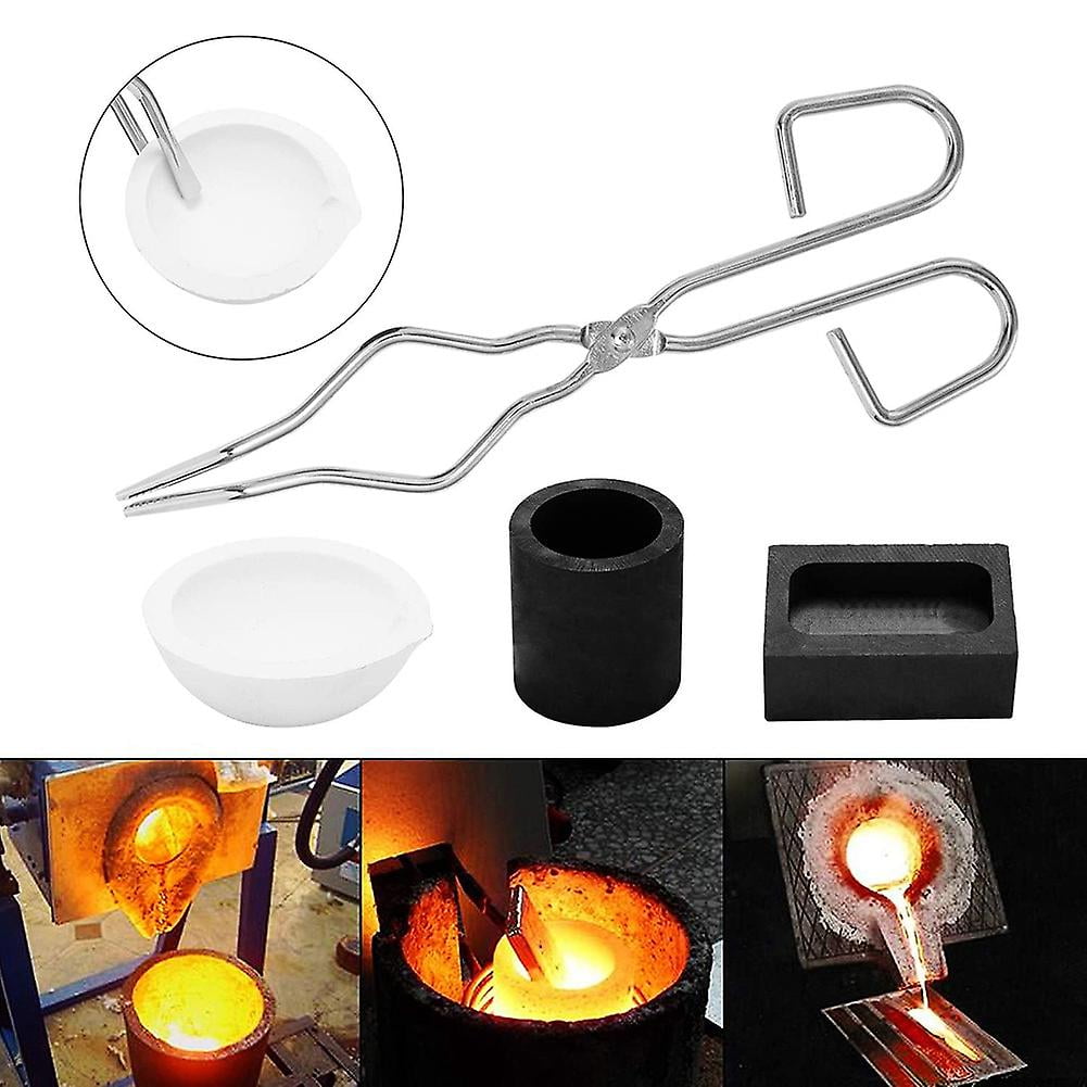 6 Pcs Torch Melting Silver Graphite Crucible Kit Graphite Crucible ...