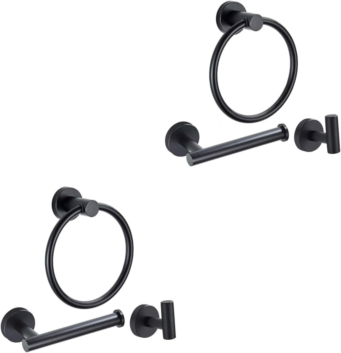 6 Pcs Towel Ring Set Hand Towel Bar Hanger Shower Towel Hook Towel Ring ...