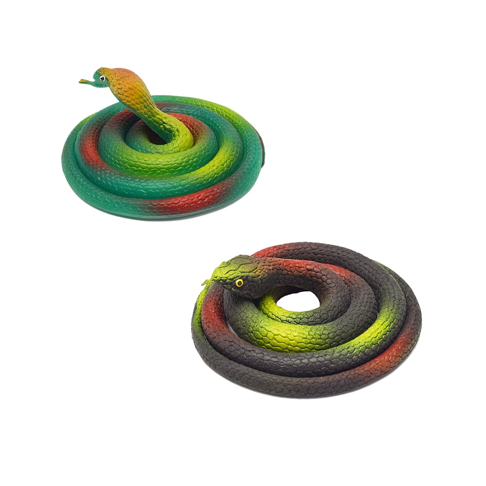 6 Pcs Toys Prank Toy Rubber Snake Prop Halloween Decoration Prank Props ...