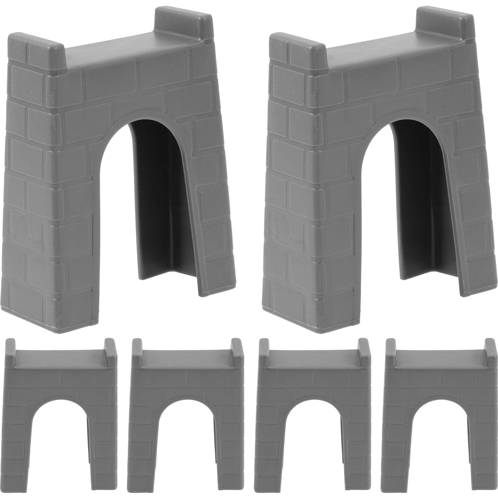 6 Pcs Train Pier Bridge Support Riser Toys Suspension Trestles High ...