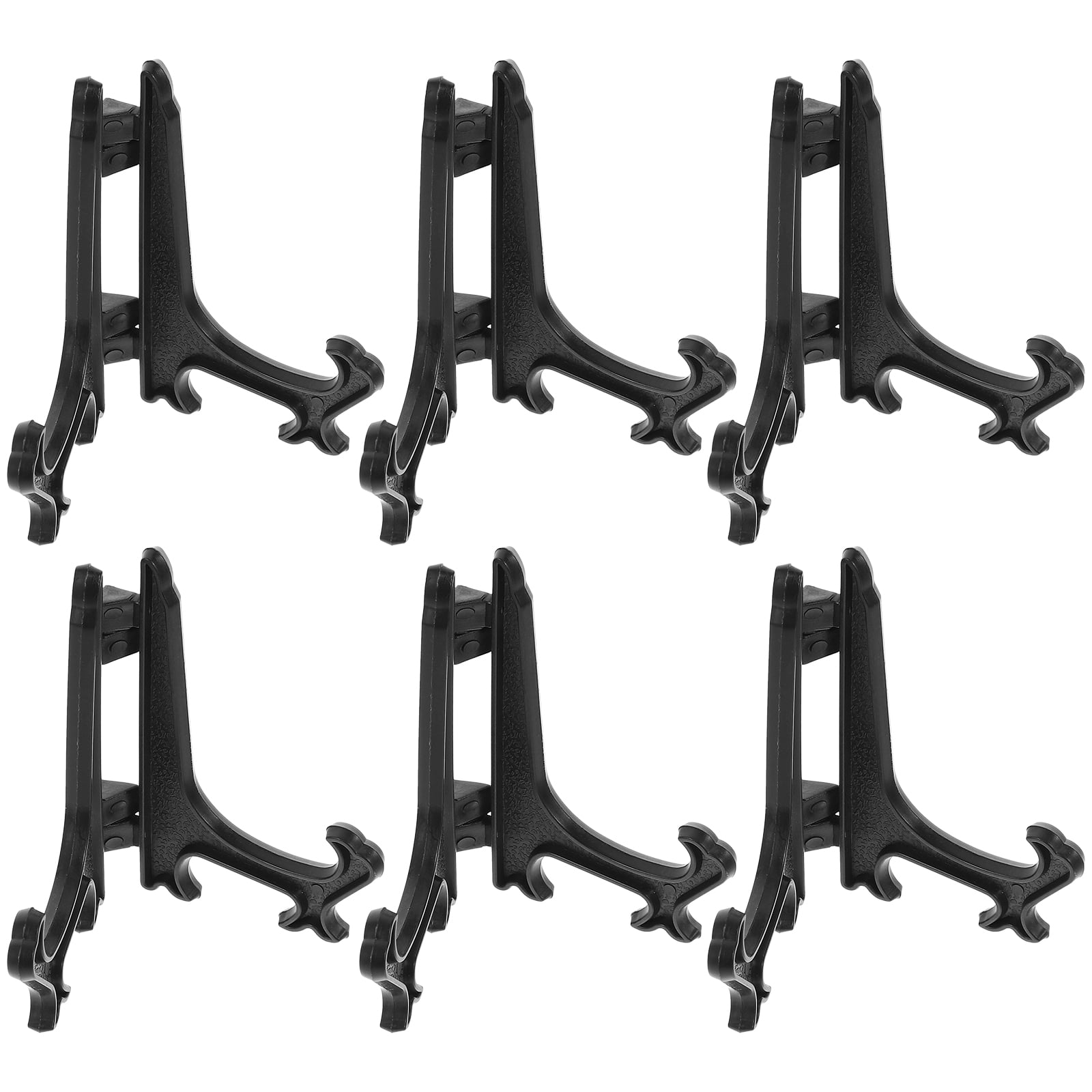 6 Pcs Transparent Easel Mini Display Stand Gold Plate for Easels ...