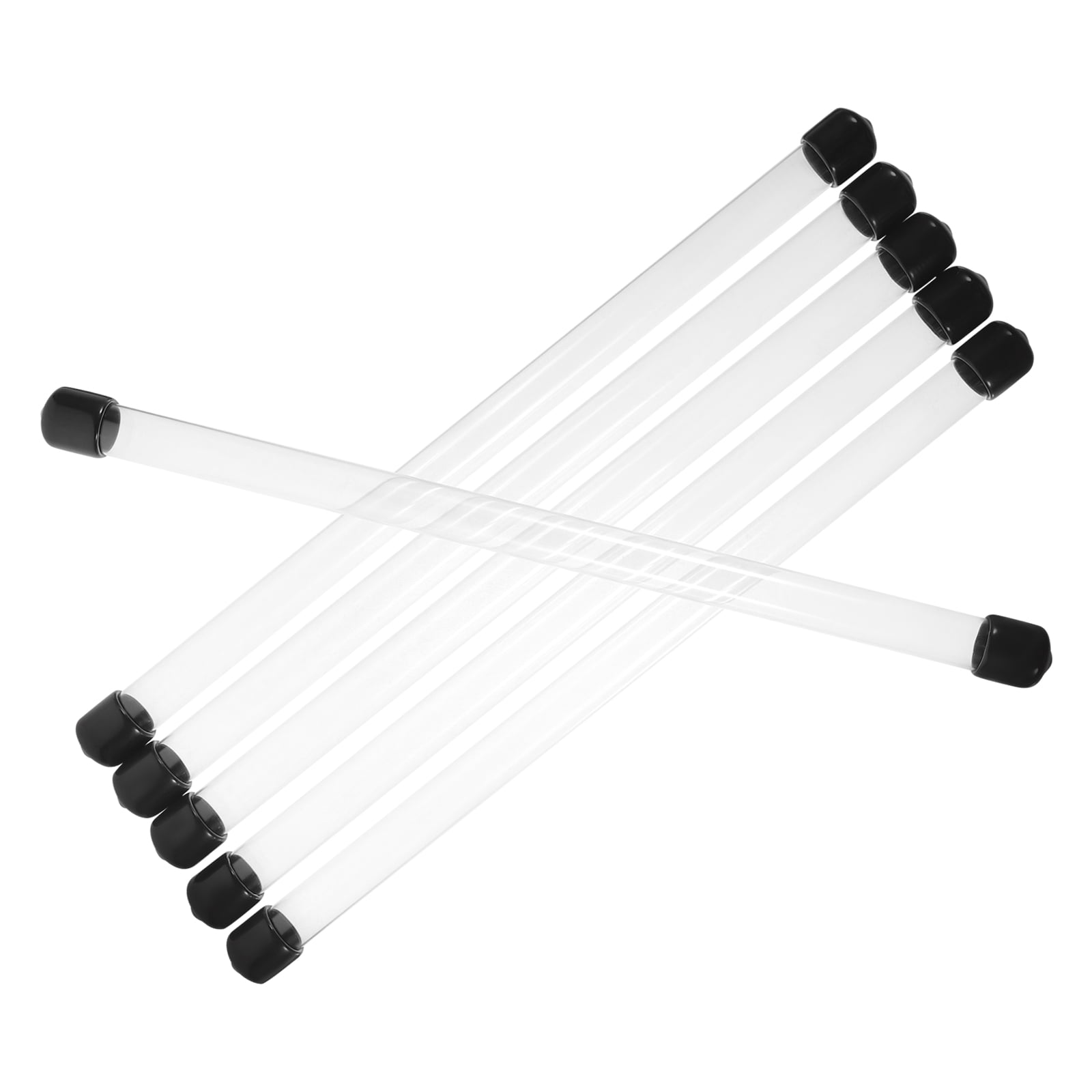 6 Pcs Transparent Round Tube Lids Agarwood Tube 23.50X1.50X1.50CM ...