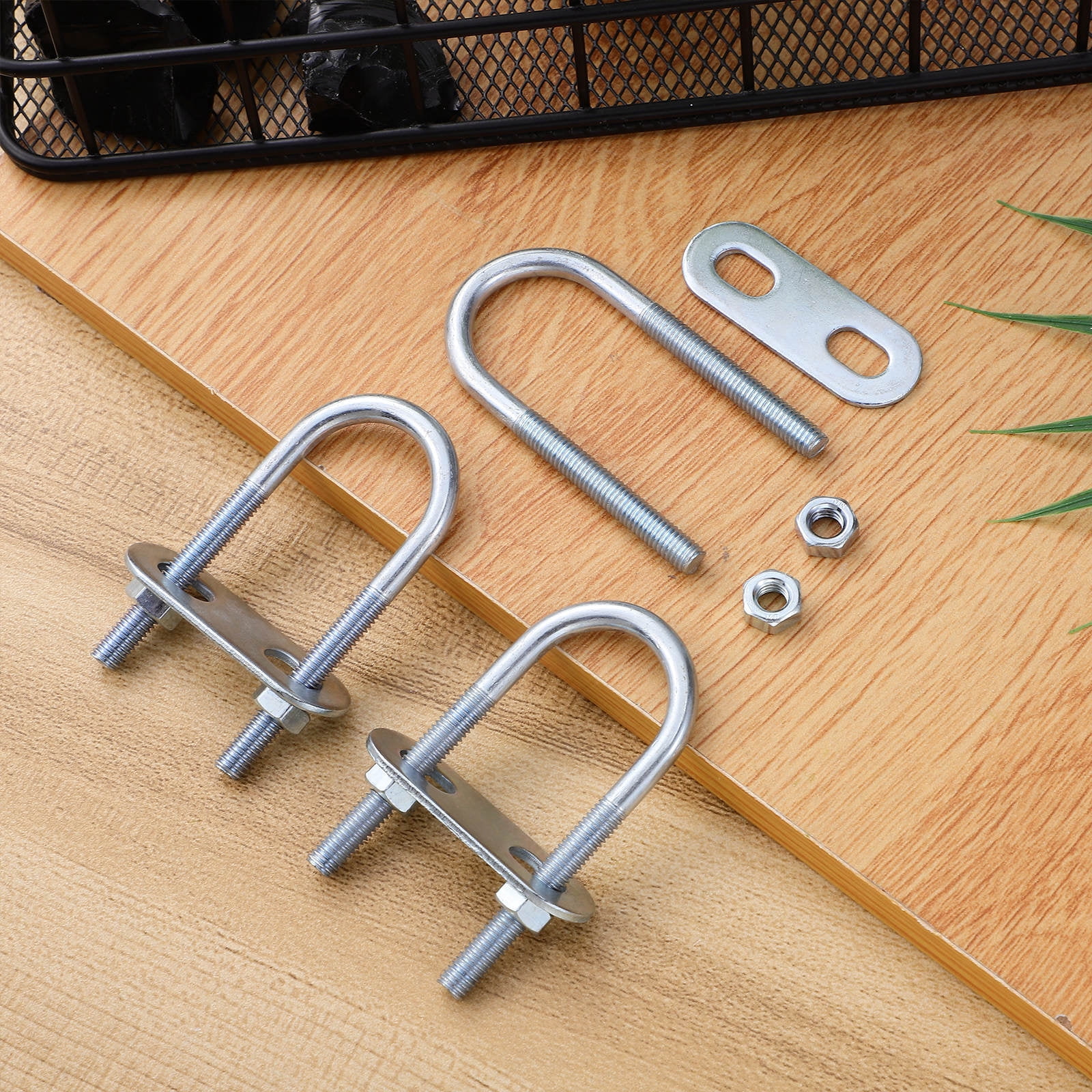 6 Pcs U Shape Bolts Shaped Tubes Auto U-shaped Clamp Masonry Silver ...