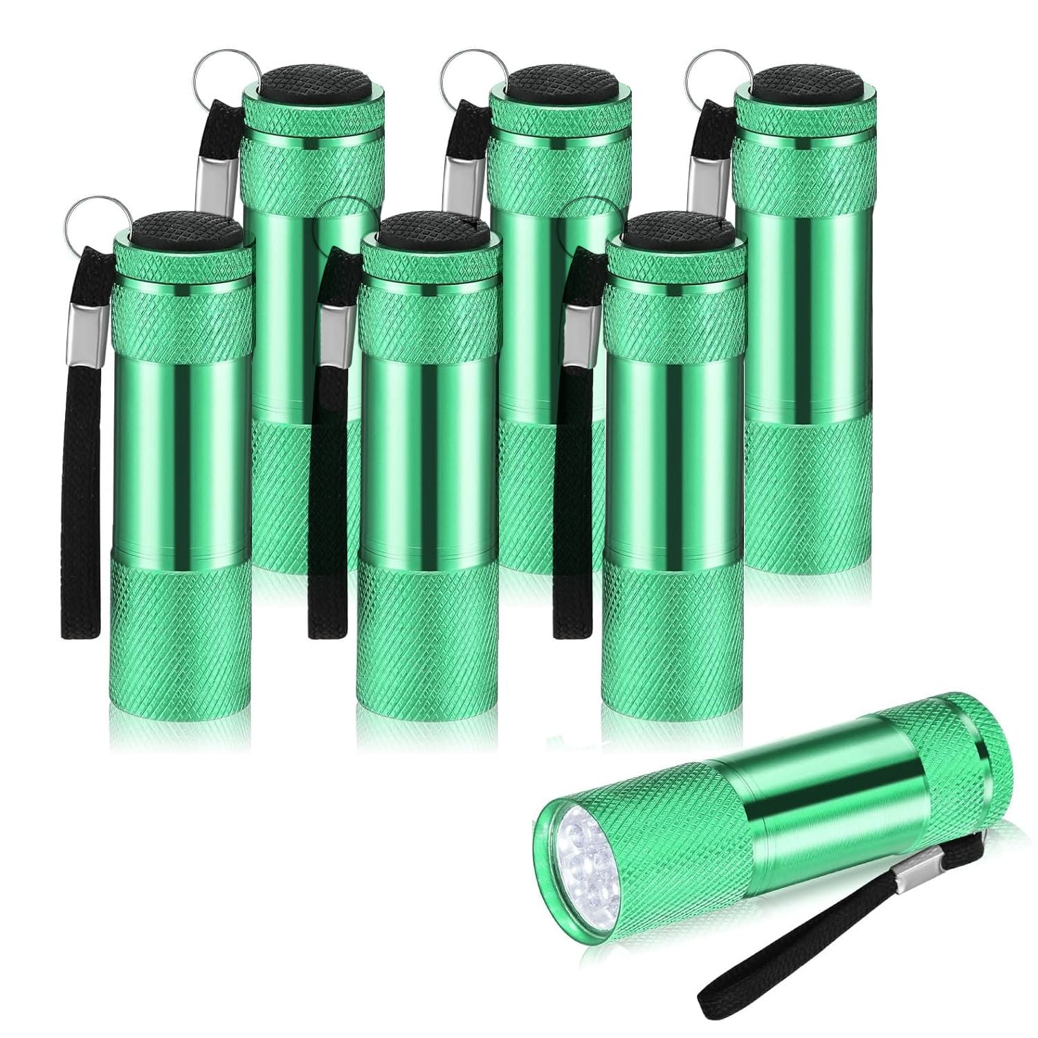 6 Pcs UV Blacklight, Mini Flashlights Bulk, Bright Aluminum Handheld ...