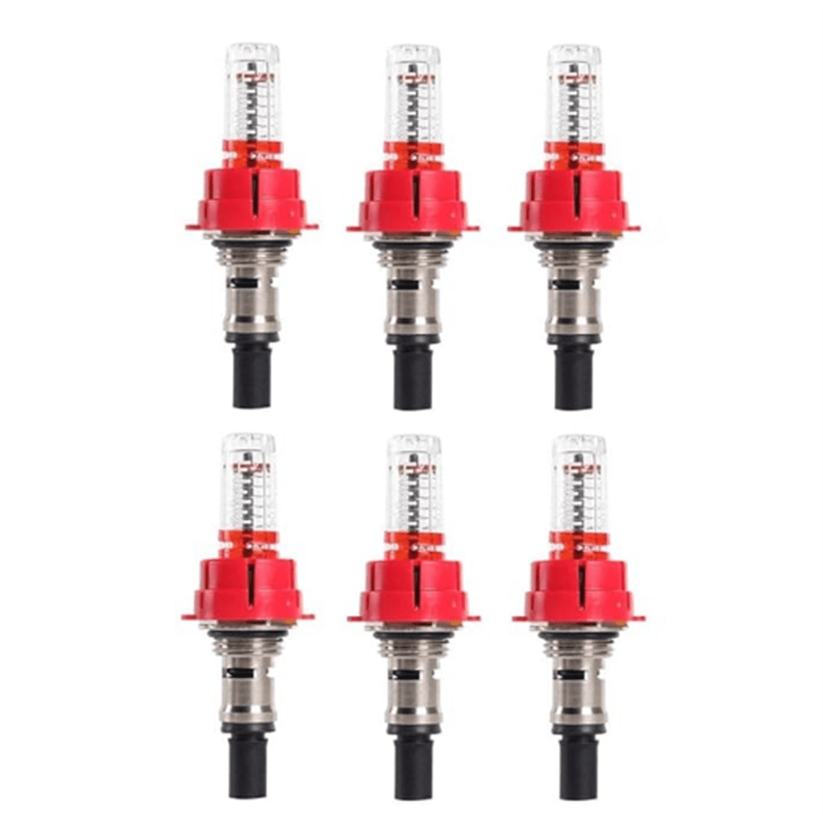 6 Pcs Underfloor Heating Manifold Flow Meter, Visual Monitoring ...