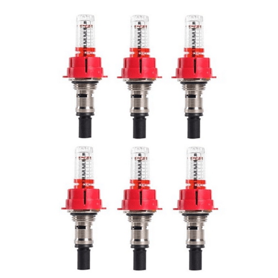 6 Pcs Underfloor Heating Manifold Flow Meter, Visual Monitoring ...