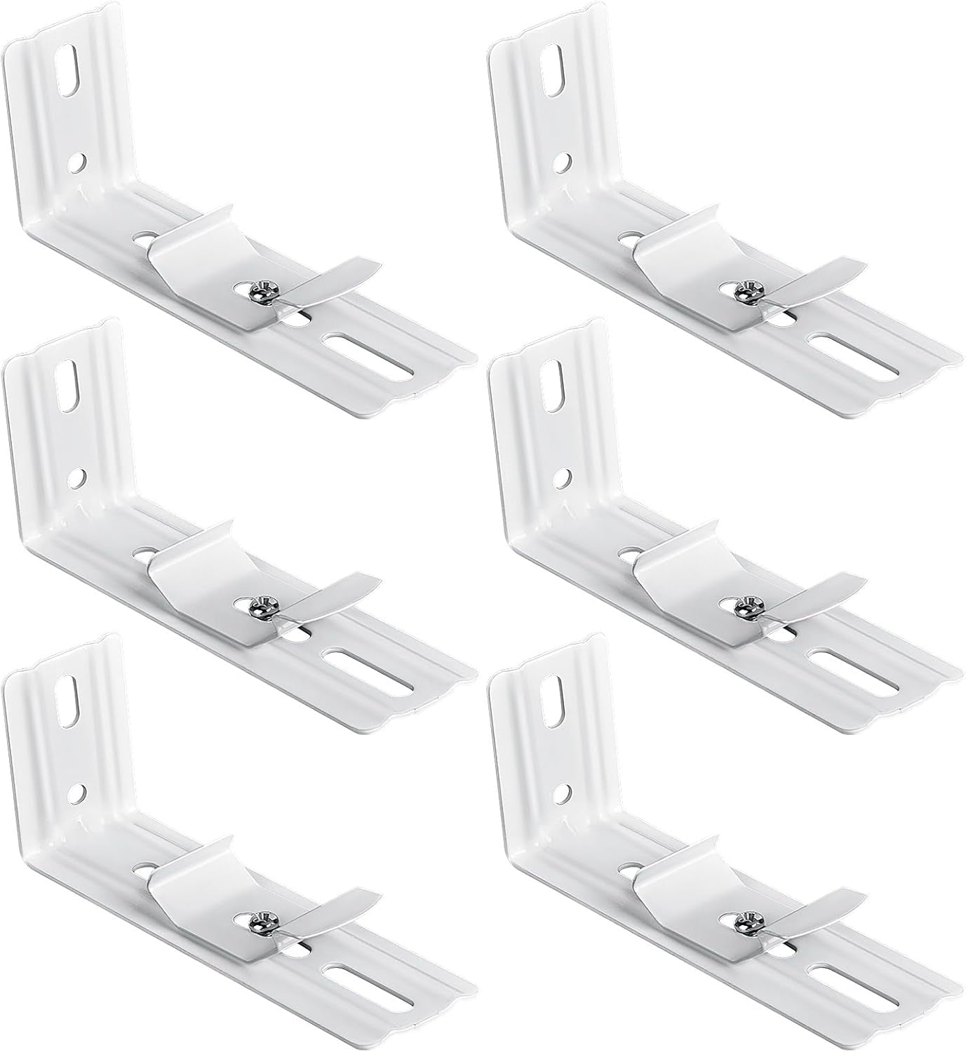 6 Pcs Vertical Blinds L Bracket Vertical Blind Wall Mount with Headrail ...