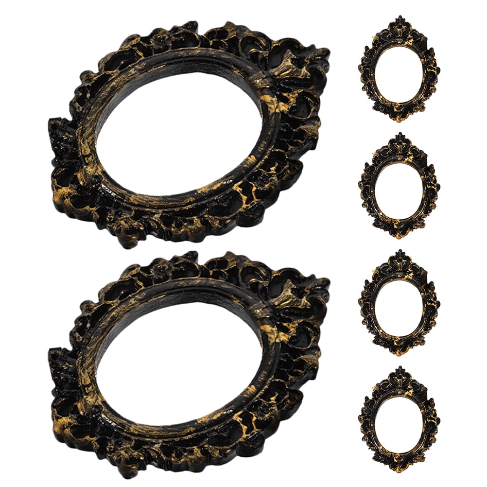 6pcs Mini Photo Frames for Decorative Use Vintage Resin Small Picture ...