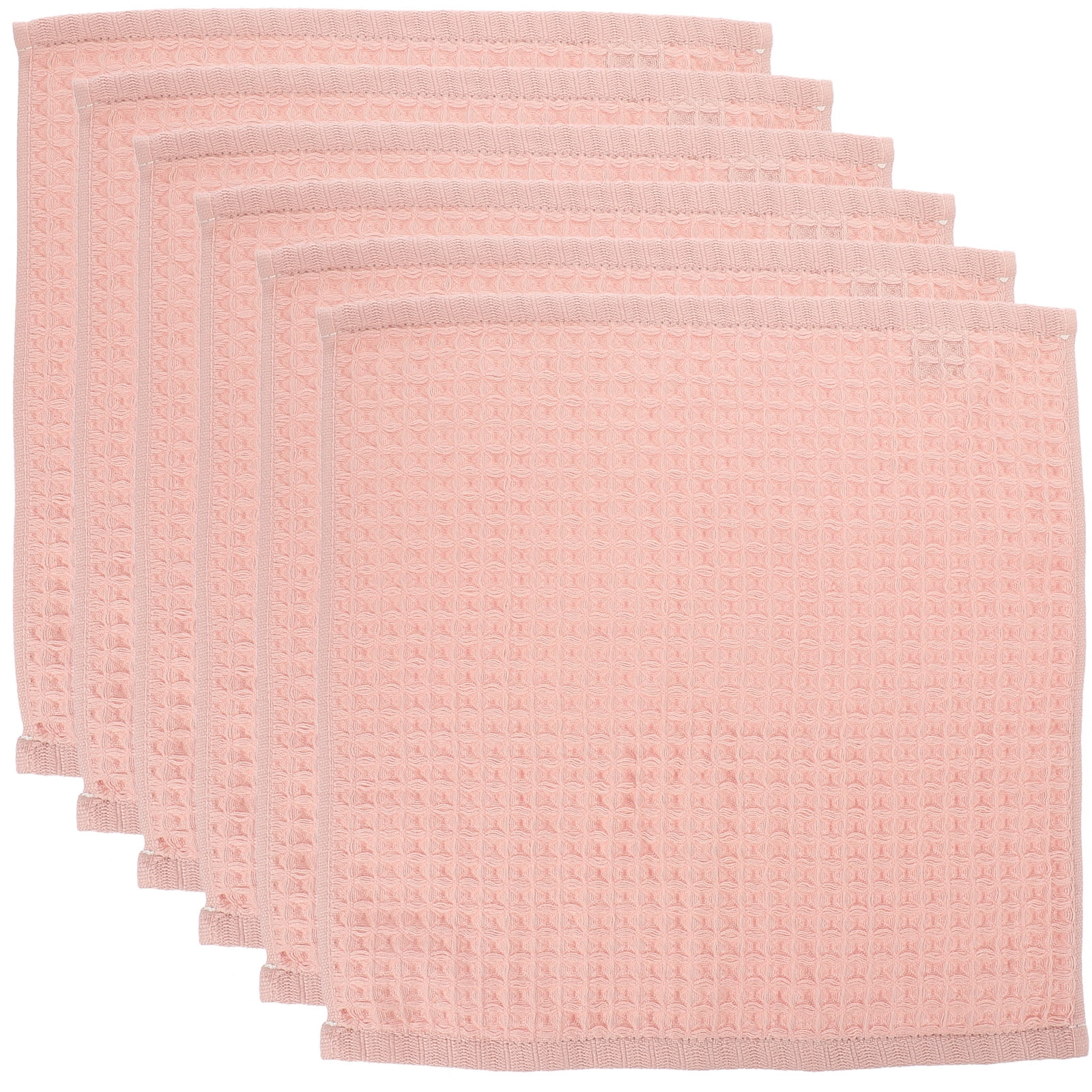 6 Pcs Waffle Square Towel Towels Dry Bath Weave Luxury Clean Microfiber ...