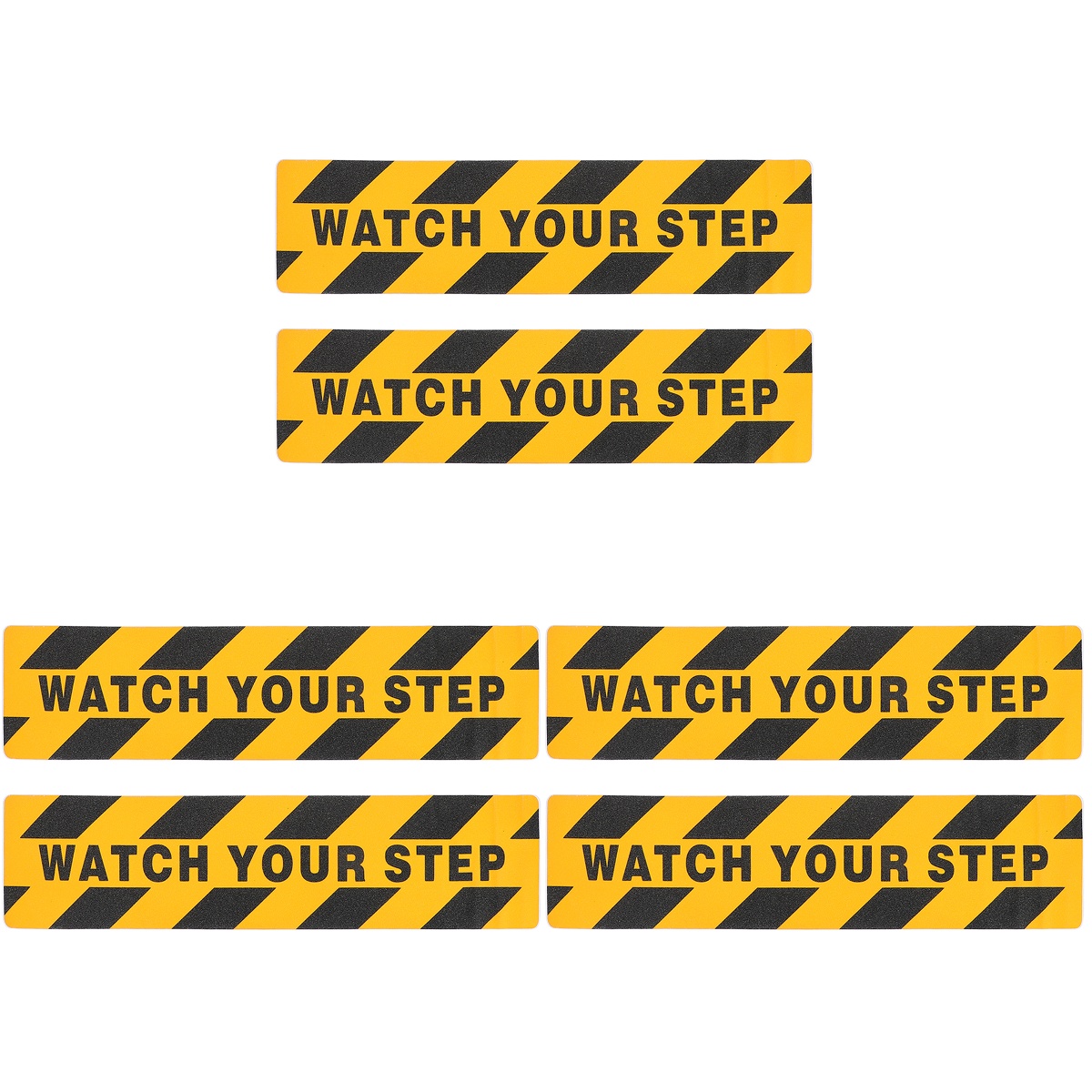 6 Pcs Warning Sticker Outdoor Adhesive Tape Caution Wet Floor Sign ...