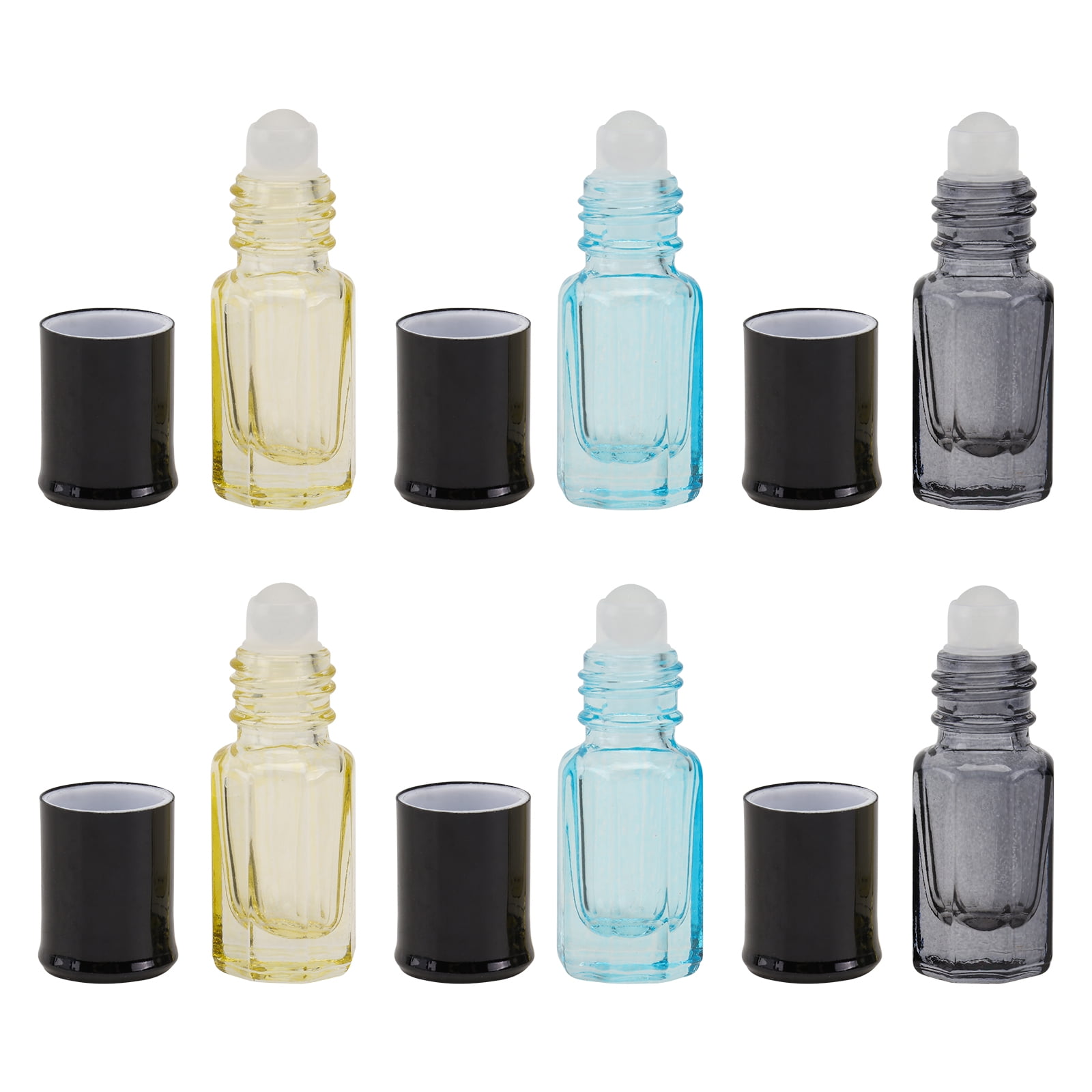 6 Pcs Water Dipper Perfume Bottle Essential Oil Roller Bottle Travel 4 ...