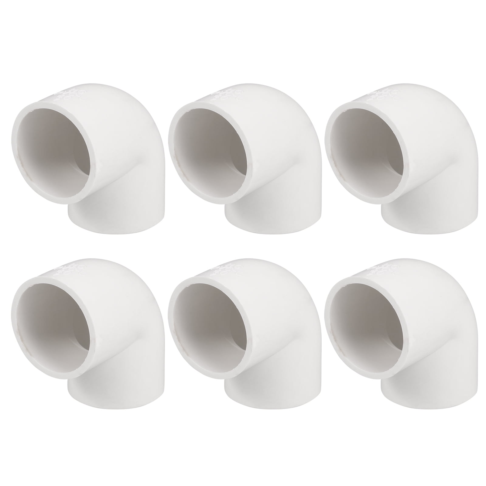 6 Pcs Water Supply Fittings Pvc Pipe Connector 2-way Pvc Elbow Fitting ...
