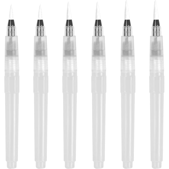 6 Pcs Watercolour Brush Pens Set, Refillable Watercolour Paint Pens ...