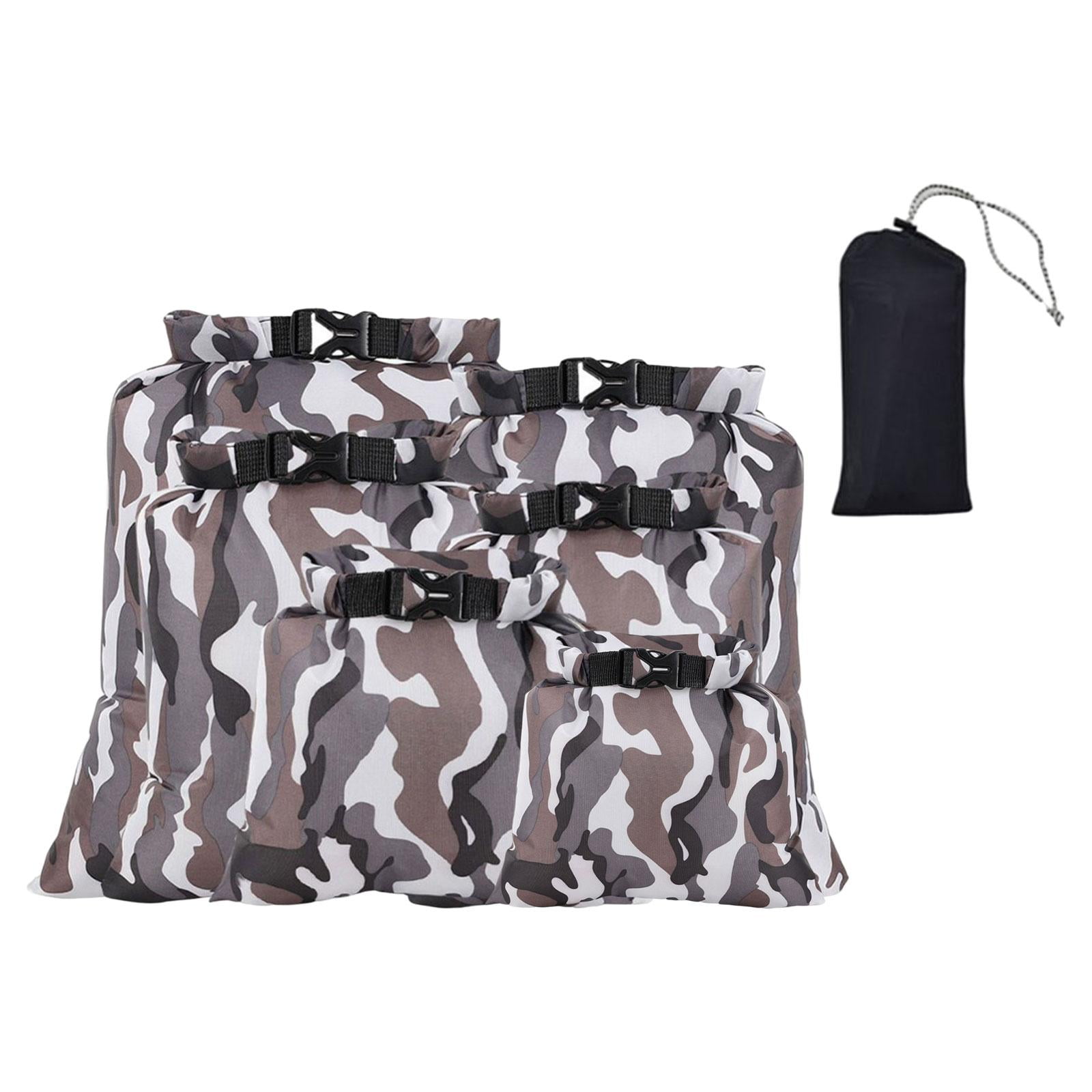6 Pcs Waterproof Dry Bag, Smooth Surface Storage Pack 1.5L, 2.5L, , 3 ...