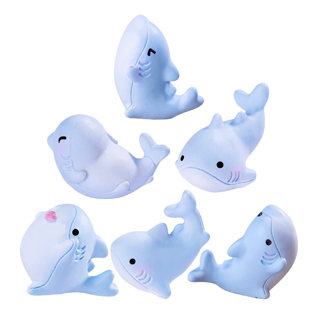 GOOHOCHY Miniature Ocean Resin Animals Figures 6Pcs Home Decor ...