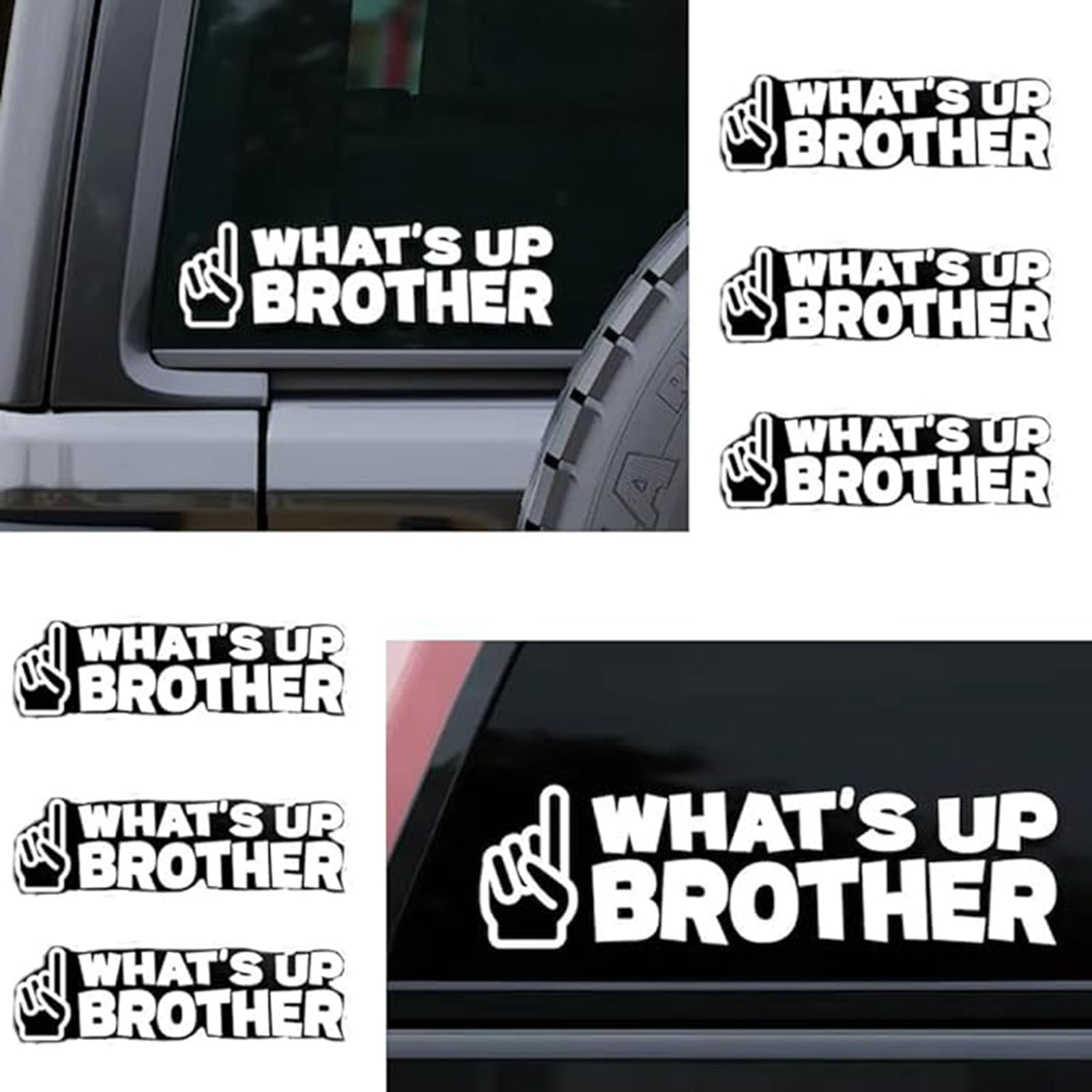 6 Pcs What's Up Brother Meme Stickers Whats Up Brother Decal Bumper ...