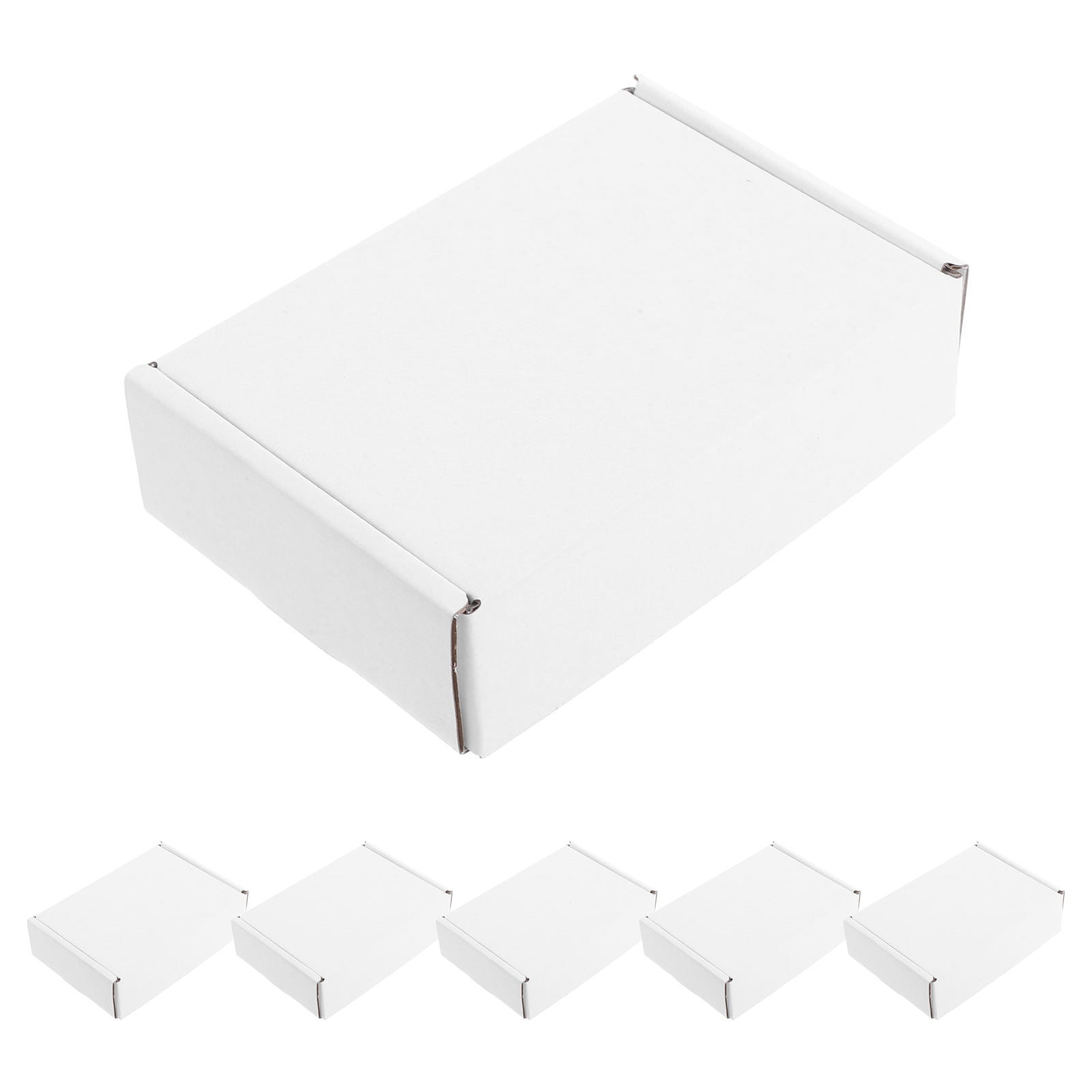 6 Pcs White Cardboard Box Cardboard Boxes Packaging Boxes Cardboard ...