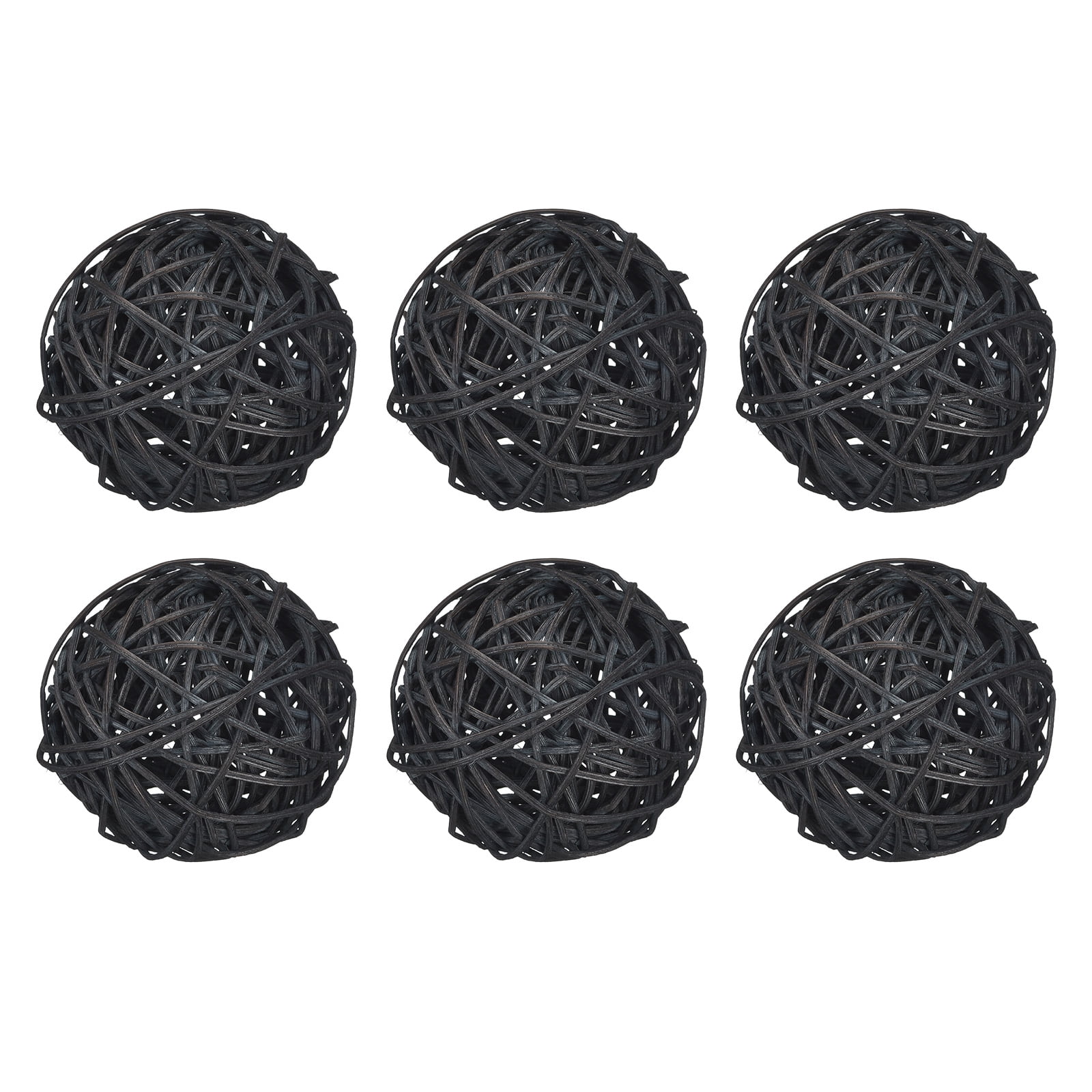 6 Pcs Wicker Rattan Balls 3.2 Inch Rattan Balls Vase Fillers for ...
