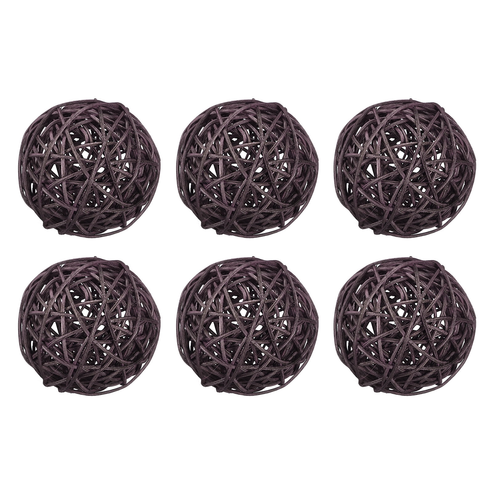 6 Pcs Wicker Rattan Balls 3.2 Inch Rattan Balls Vase Fillers for ...