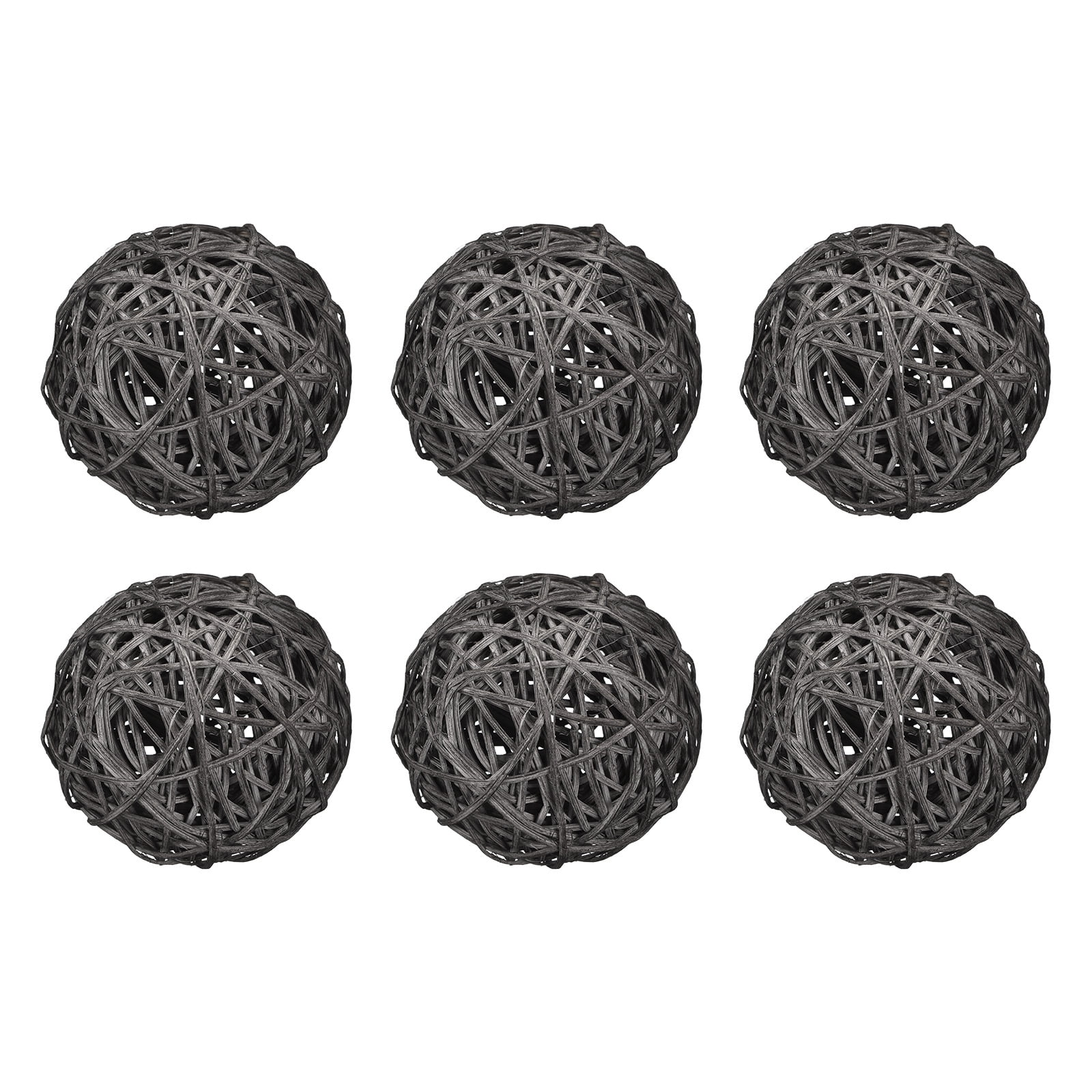 6 Pcs Wicker Rattan Balls 3.2 Inch Rattan Balls Vase Fillers for ...