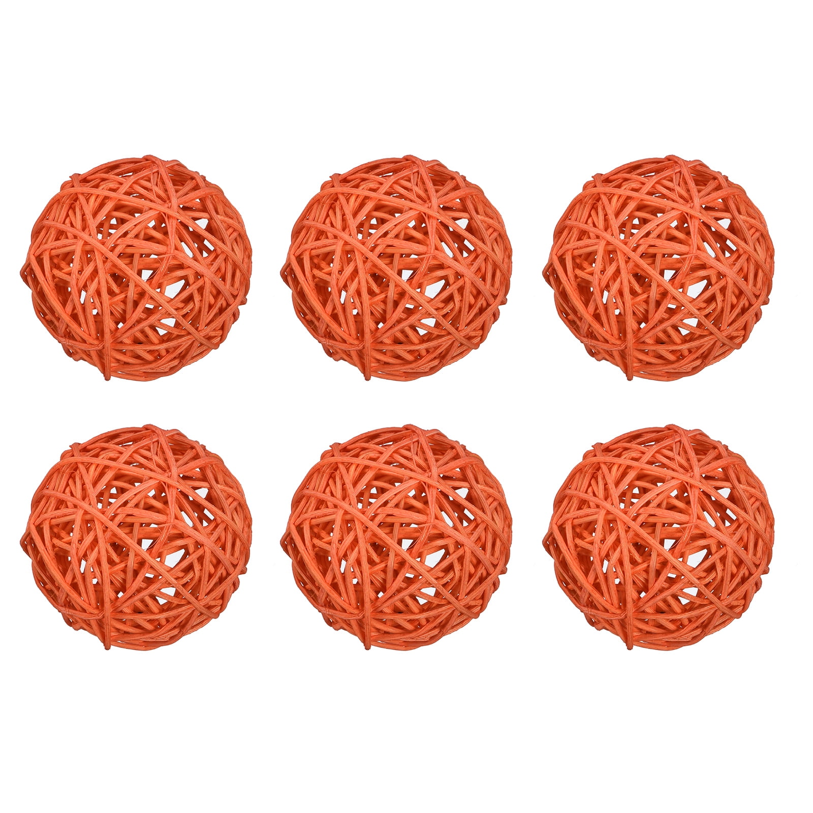 6 Pcs Wicker Rattan Balls 3.2 Inch Rattan Balls Vase Fillers for ...