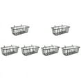 6 Pcs Wire Baskets,Wall Grid Panel Hanging Wire Basket,Wall Storage and ...