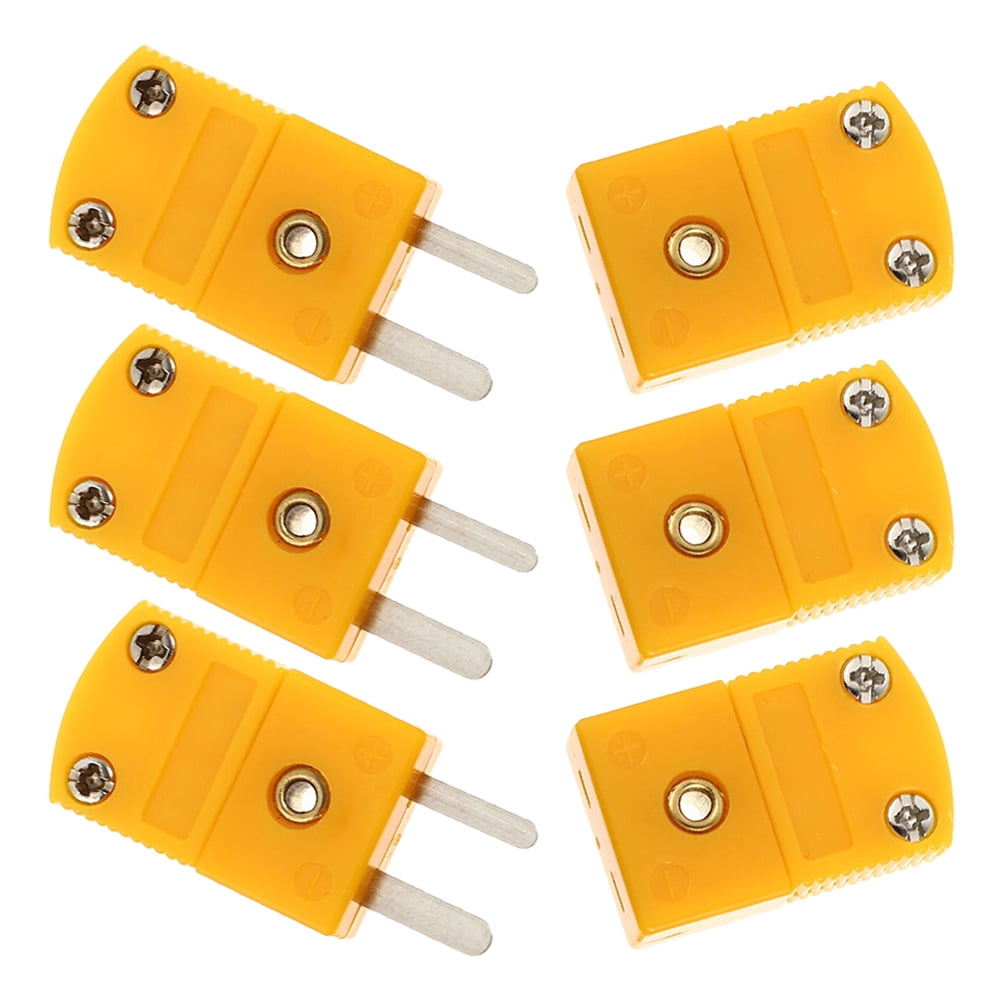 6 Pcs Wire Connectors Adapter Plug Socket Temperature Measurement ...