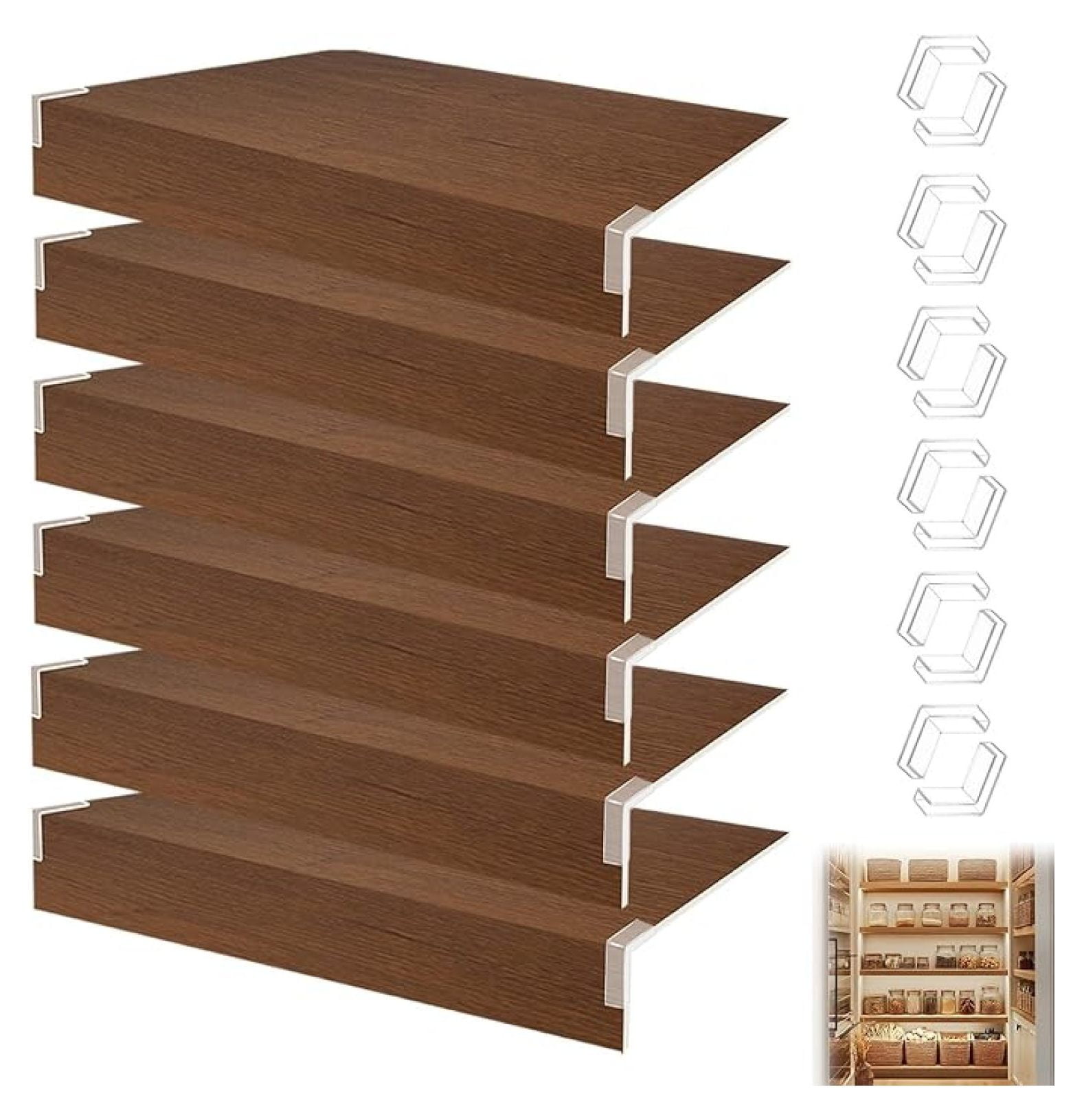 6 Pcs Wire Shelf Covers,18x16x2.5in PVC Wire Rack Covers(Not Wood)-0.31 ...