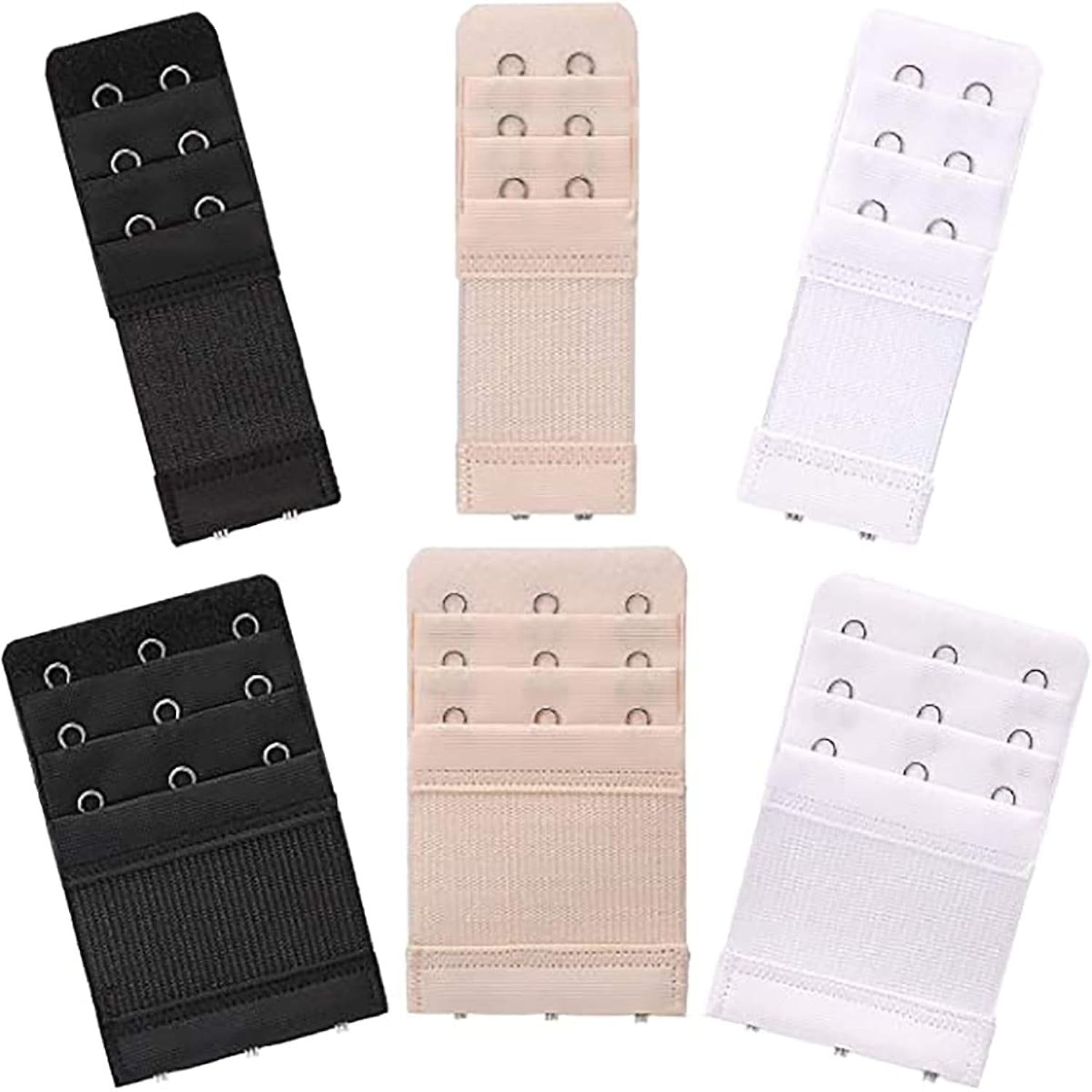 6 Pcs Women's Bra extenders 2 Hooks/3 Hooks Bra Extension - Walmart.com
