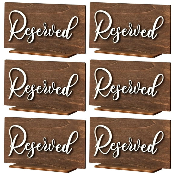 Table Reserved Signs