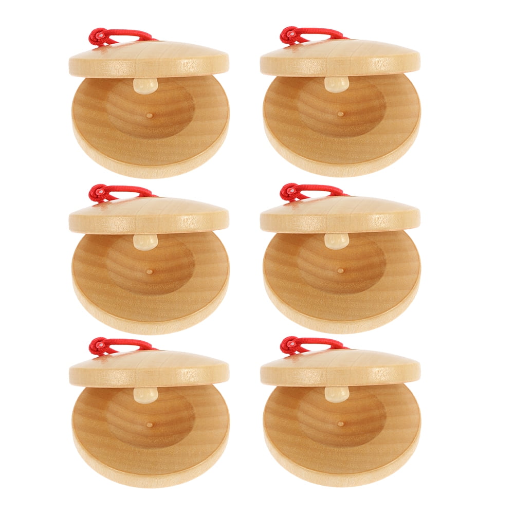 6 Pcs Wooden Castanets Castanets Small Classroom Rewards Rhythm ...