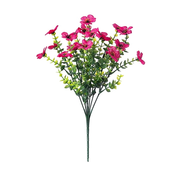 6 Pcs Yard Decor Artificial Flower Bunches, Realistic Outdoor ...