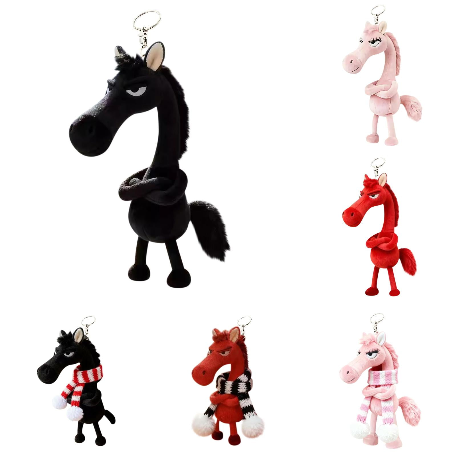 6 Pcs Year of the Horse Mascot, High-Cold Plush Horse Doll, New Year ...